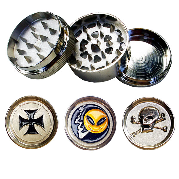 Three Piece Metal Herb Grinder | Wicked Habits